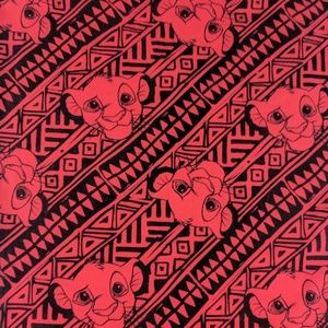 Disney | Dresses | Disney Red Black Lion King Simba Dress Medium | Poshmark